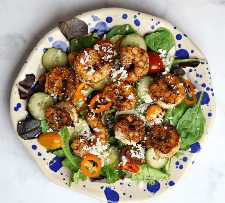 Easy Cast Iron Pan-Seared Shrimp - Dr. Davinah's Eats