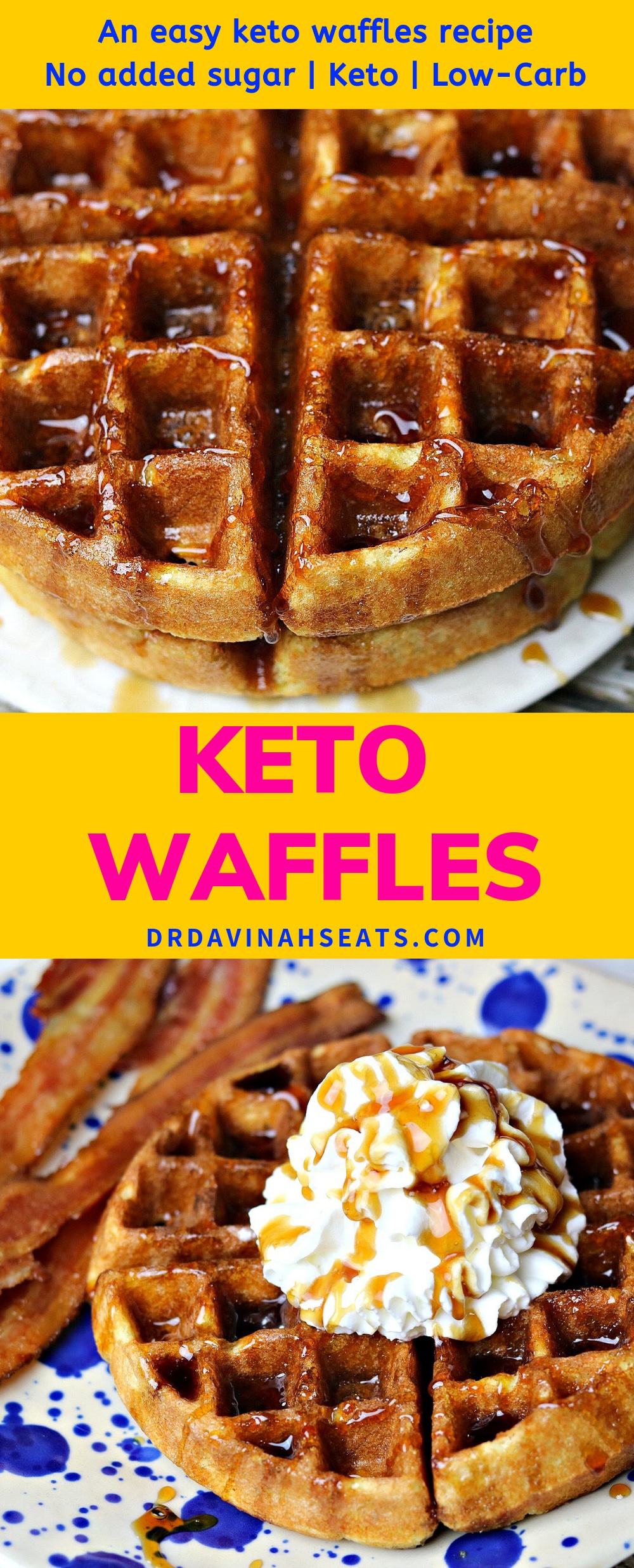 Keto Almond Flour Waffles - Dr. Davinah's Eats