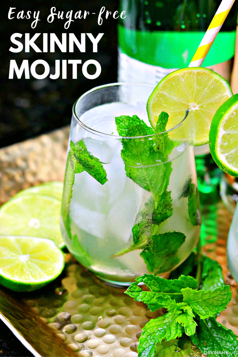 Easy Keto Vodka Mojito - Dr. Davinah's Eats