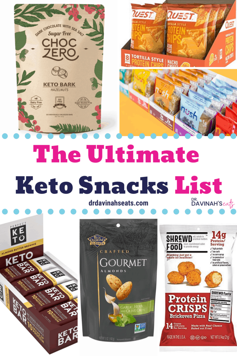 20+ Keto Snacks to Buy - Ultimate Keto Snack Guide - Dr. Davinah's Eats