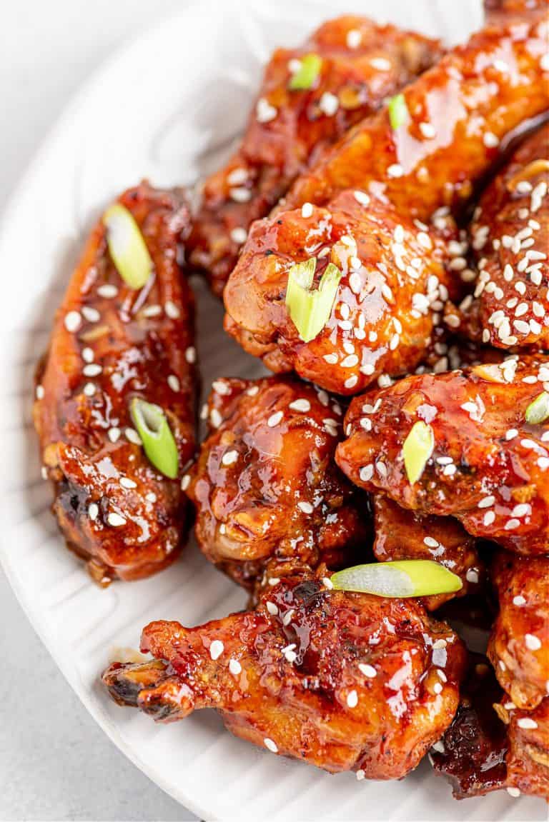 Keto Sweet Chili Sticky Asian Chicken Wings Recipe - Dr. Davinah's Eats
