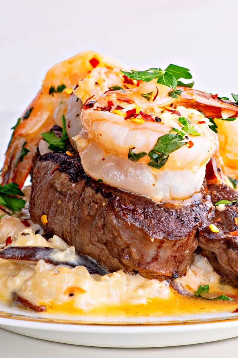 Surf and Turf (Steak & Shrimp) Recipe [+ Video] - Dr. Davinah's Eats