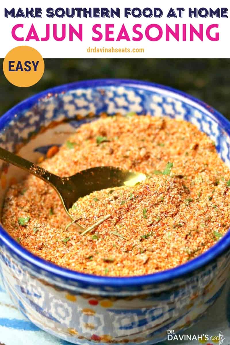 Homemade Cajun Seasoning Recipe - Dr. Davinah's Eats