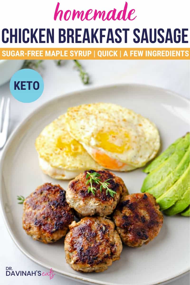 Chicken Breakfast Sausage Recipe - Dr. Davinah's Eats