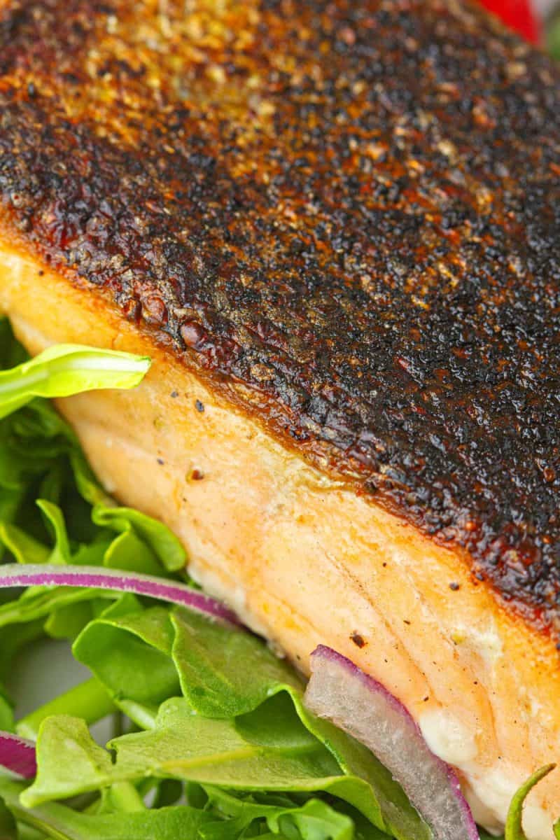 Crispy Skin Salmon Recipe (Cast Iron) - Dr. Davinah's Eats