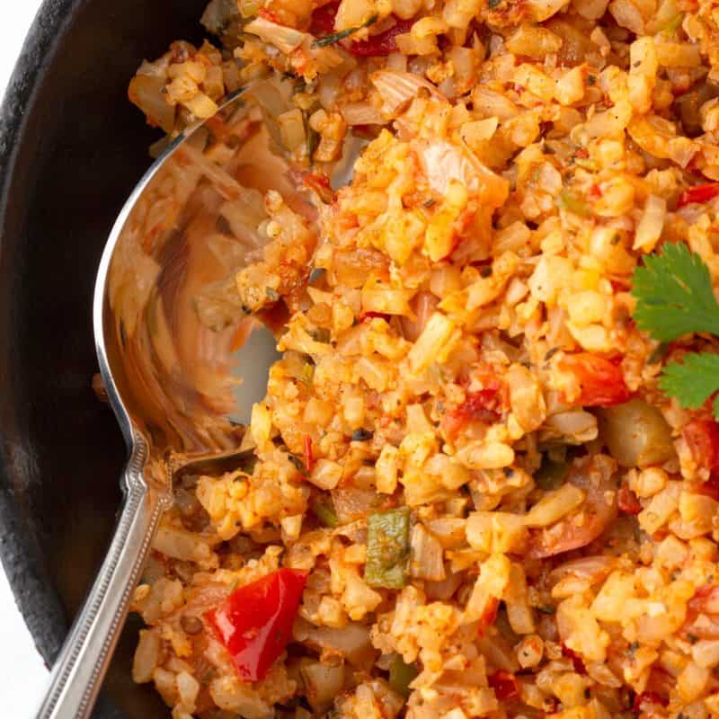 Buttery Cauliflower Rice Pilaf Recipe - Dr. Davinah's Eats