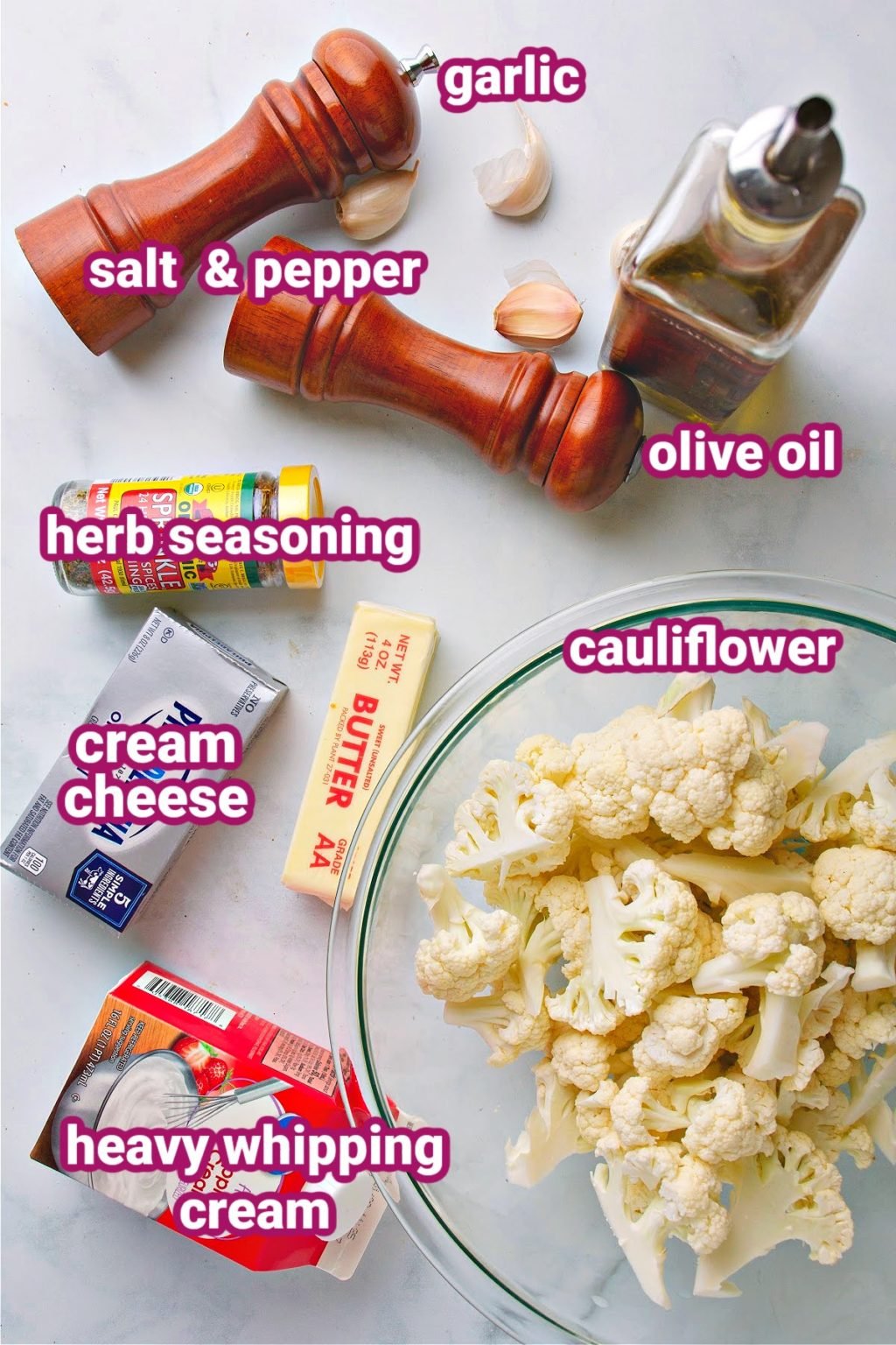 Roasted Garlic Cauliflower Mash - Dr. Davinah's Eats