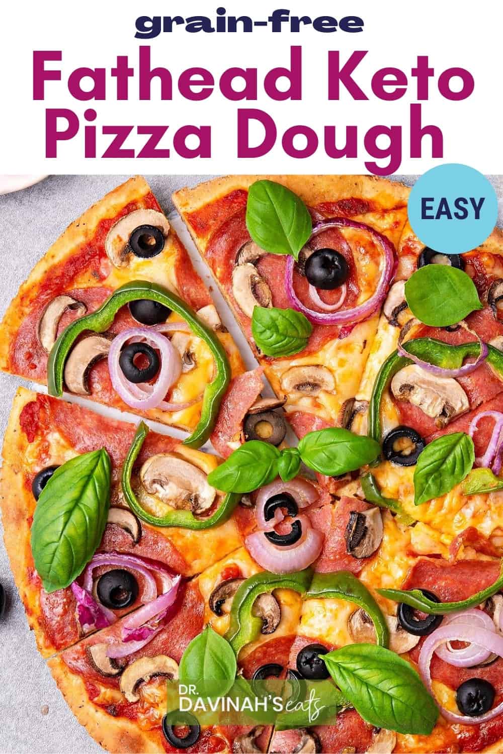 Best Fathead Pizza Dough (Keto Pizza Crust) - Dr. Davinah's Eats