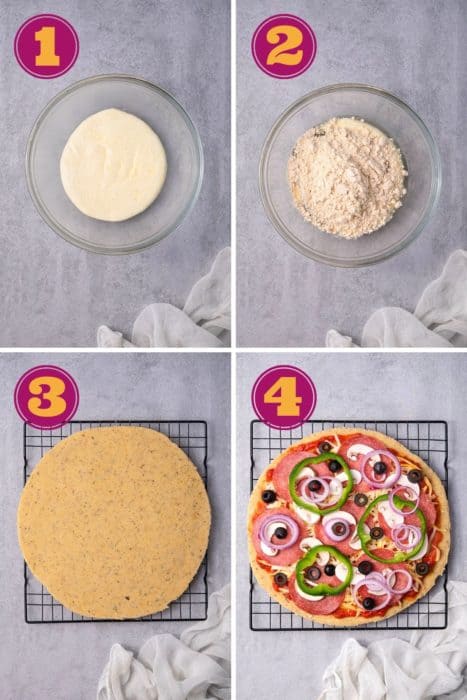 Best Fathead Pizza Dough (Crispy Keto Pizza Crust) - Dr. Davinah's Eats