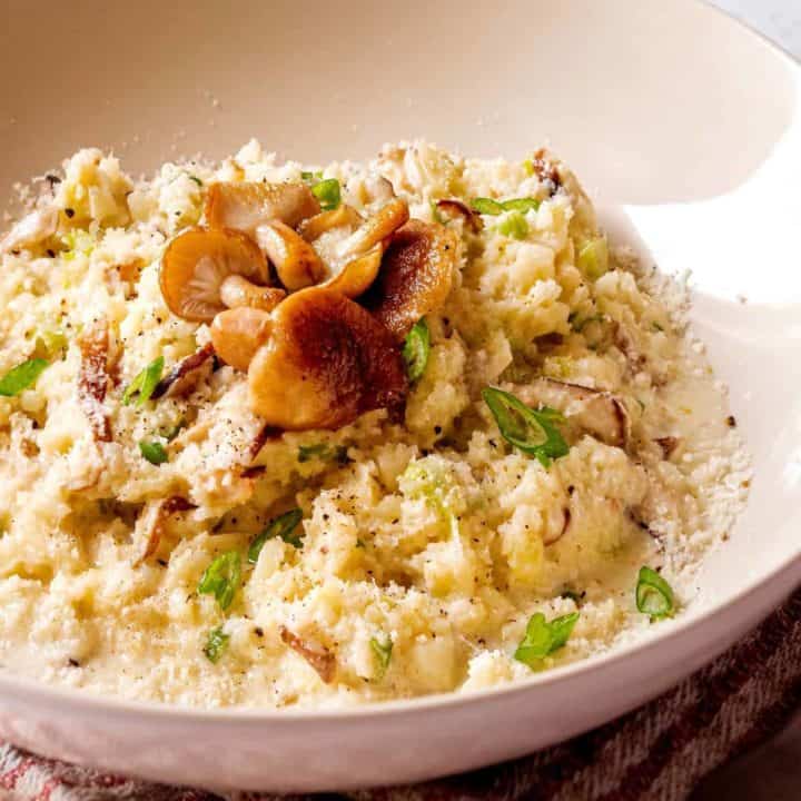 Cauliflower Rice Risotto - Dr. Davinah's Eats