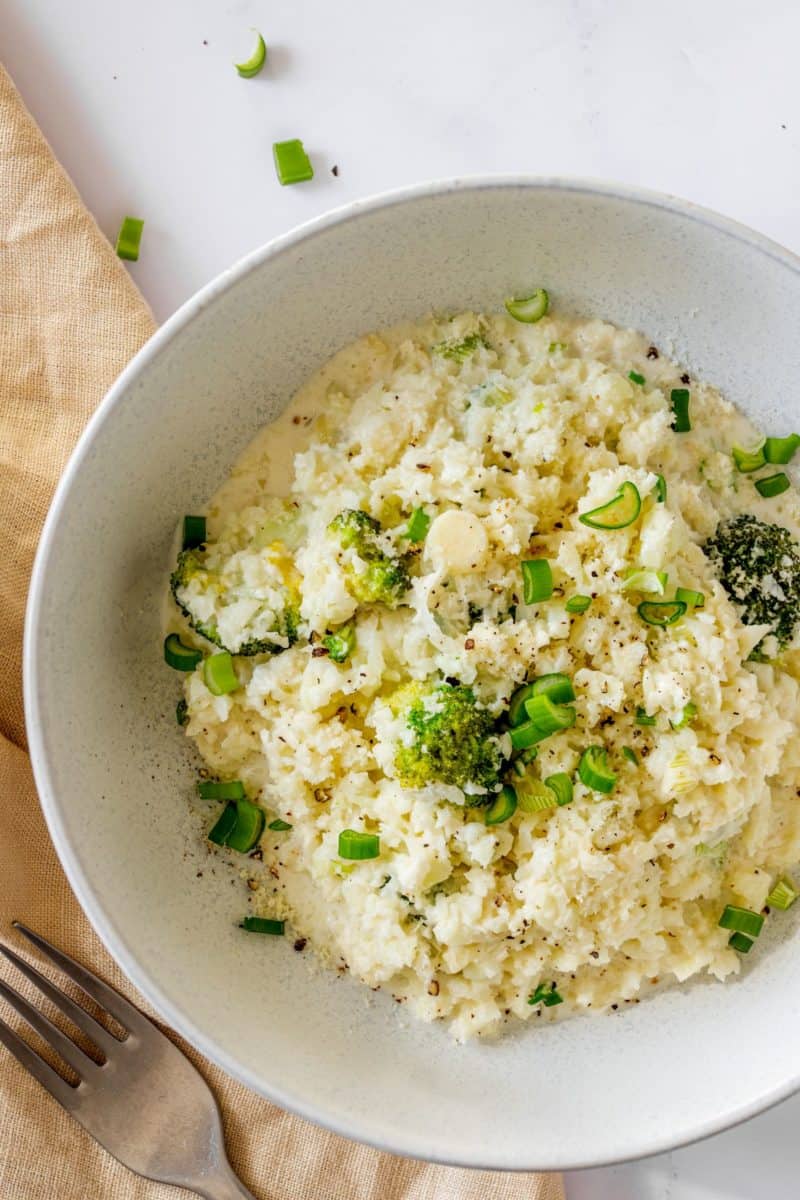 Cauliflower Rice Risotto - Dr. Davinah's Eats
