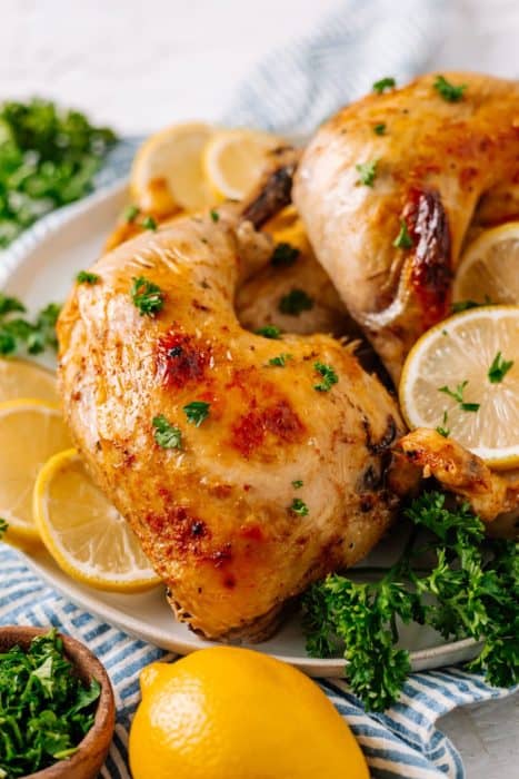Crockpot Chicken Leg Quarters [+Video] - Dr. Davinah's Eats