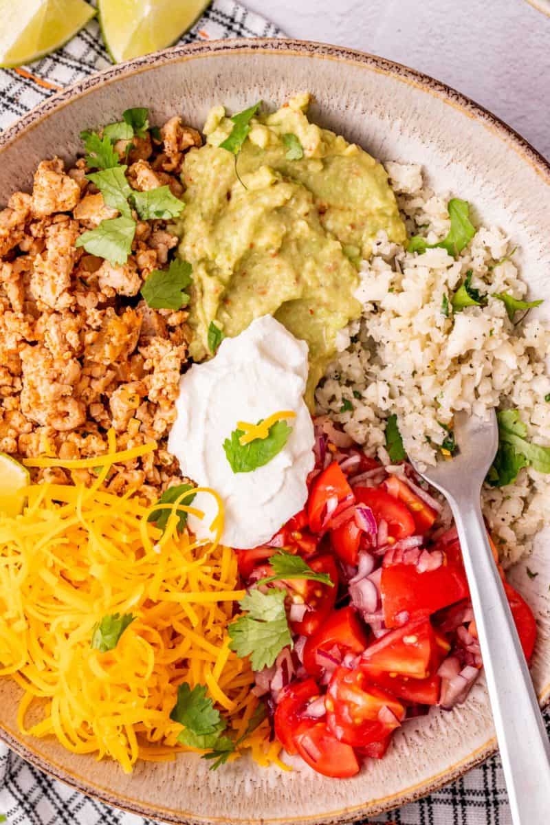 Ground Turkey Taco Bowl - Dr. Davinah's Eats