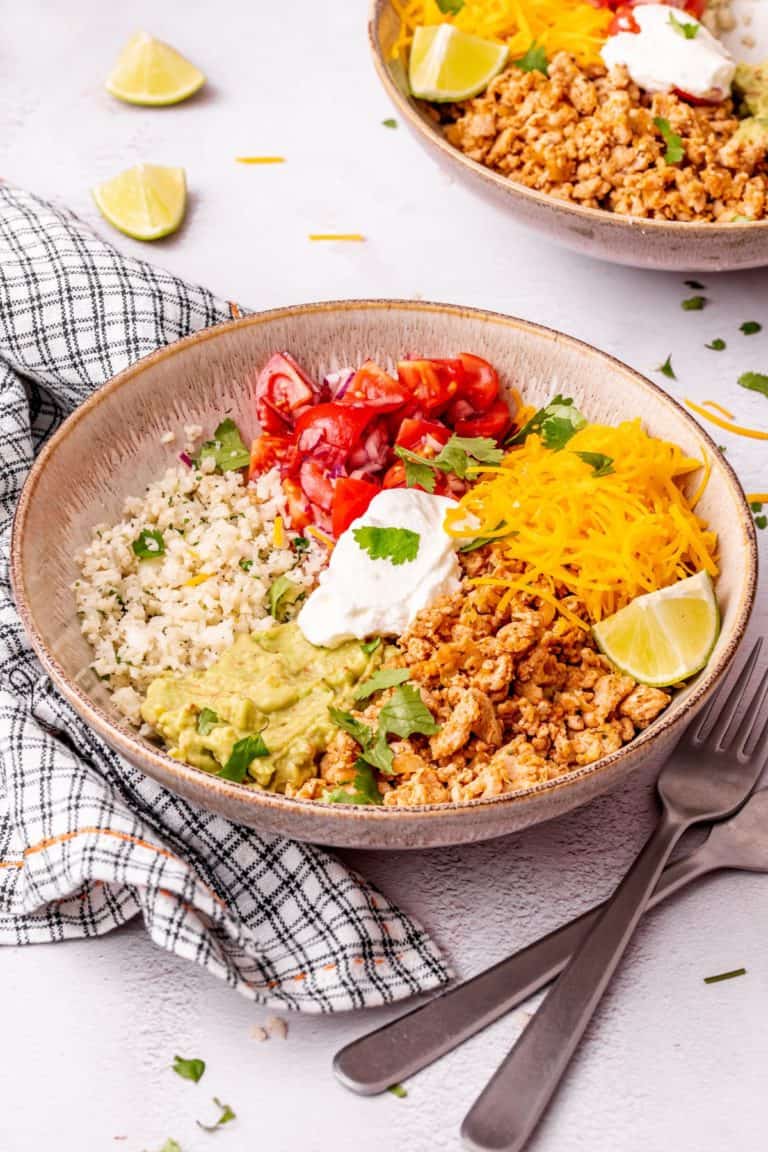Ground Turkey Taco Bowl - Dr. Davinah's Eats
