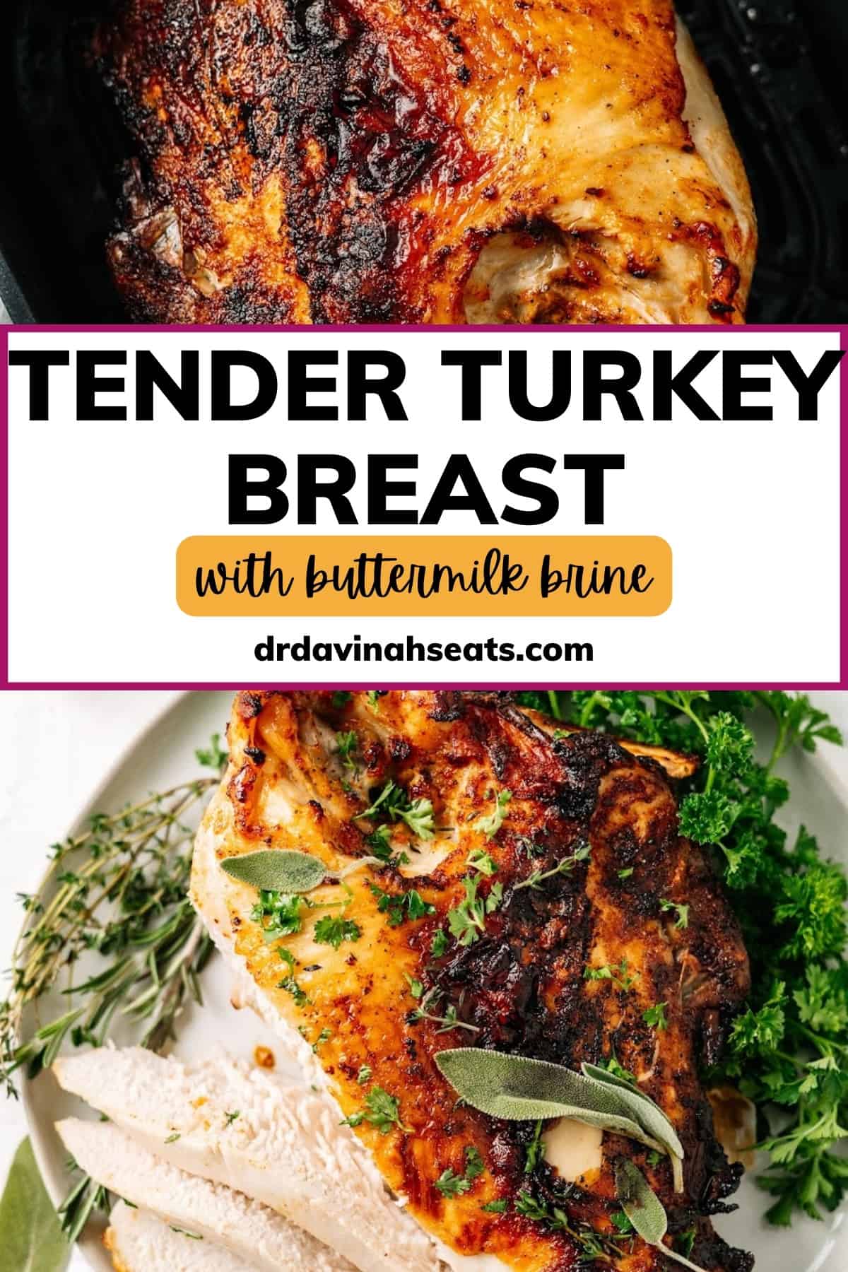 Juicy Air Fryer Turkey Breast | Dr. Davinah's Eats