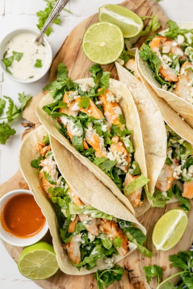 Buffalo Chicken Tacos - Dr. Davinah's Eats