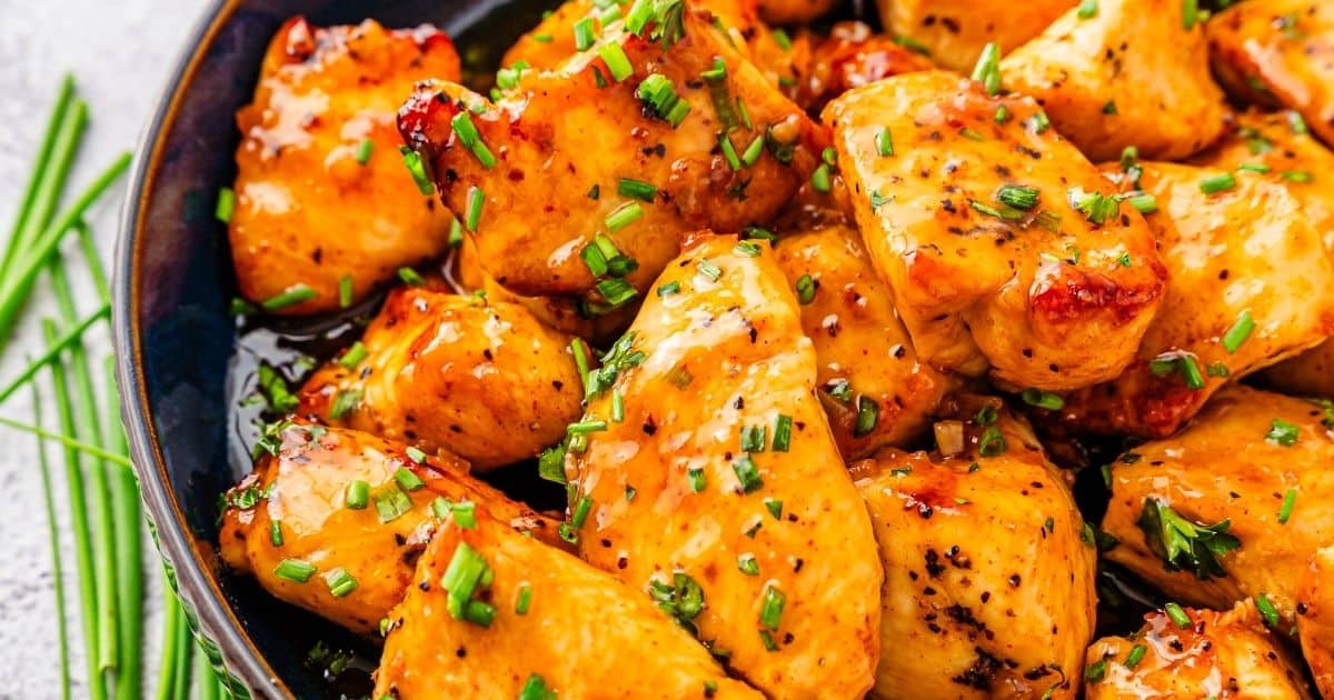 Honey Garlic Chicken Bites - Dr. Davinah's Eats