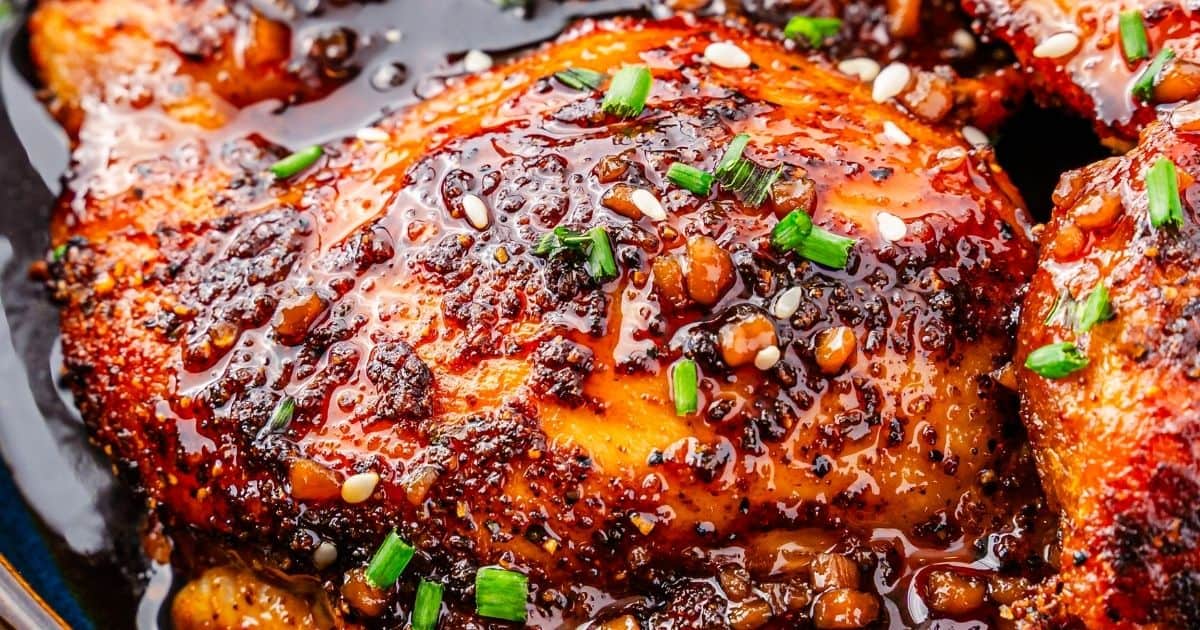 Air Fryer Teriyaki Chicken Thighs - Dr. Davinah's Eats