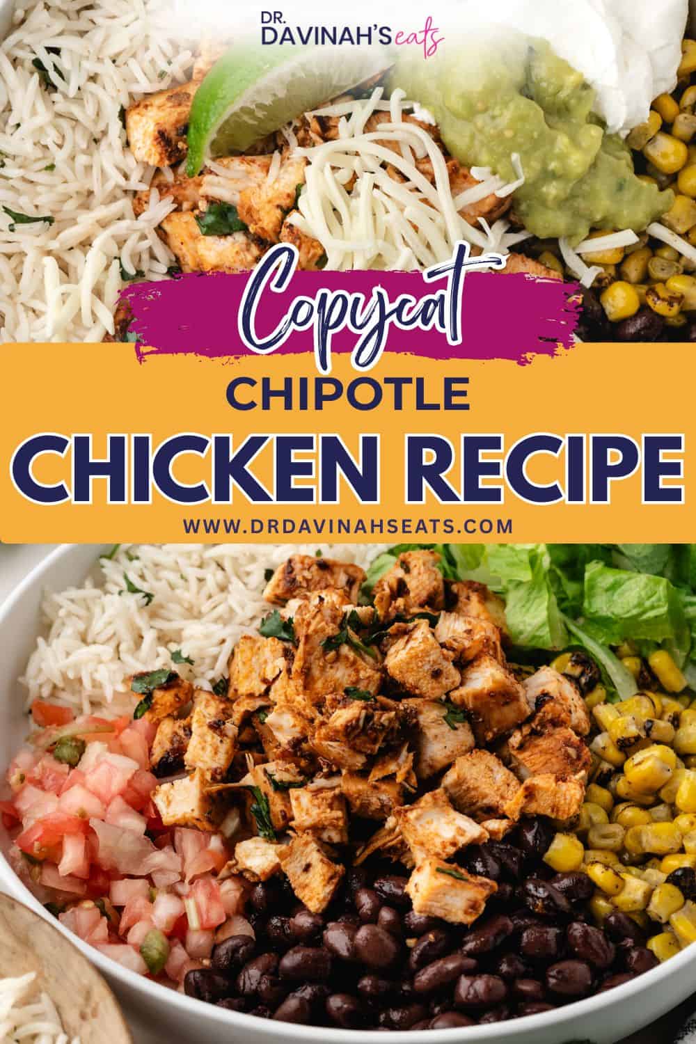 Chipotle Chicken Recipe (Easy Copycat) - Dr. Davinah's Eats