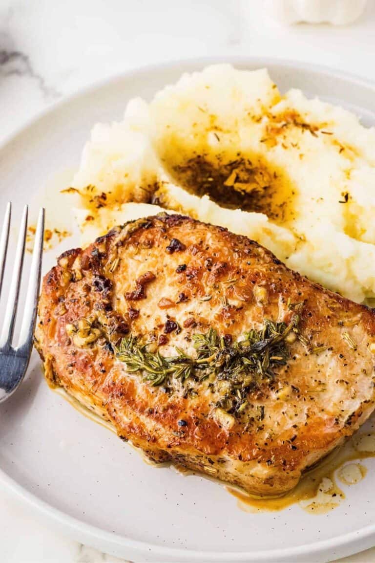 Garlic Butter Pork Chops - Dr. Davinah's Eats
