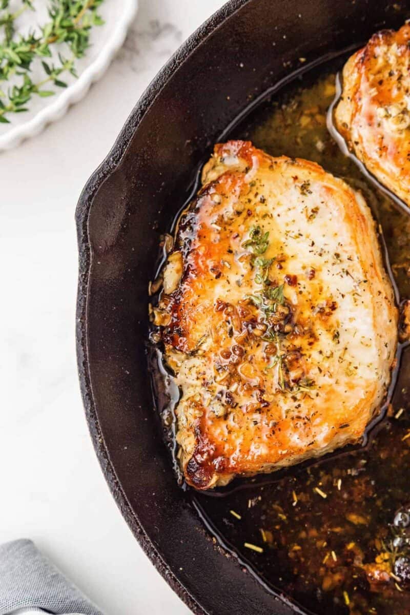 Garlic Butter Pork Chops - Dr. Davinah's Eats