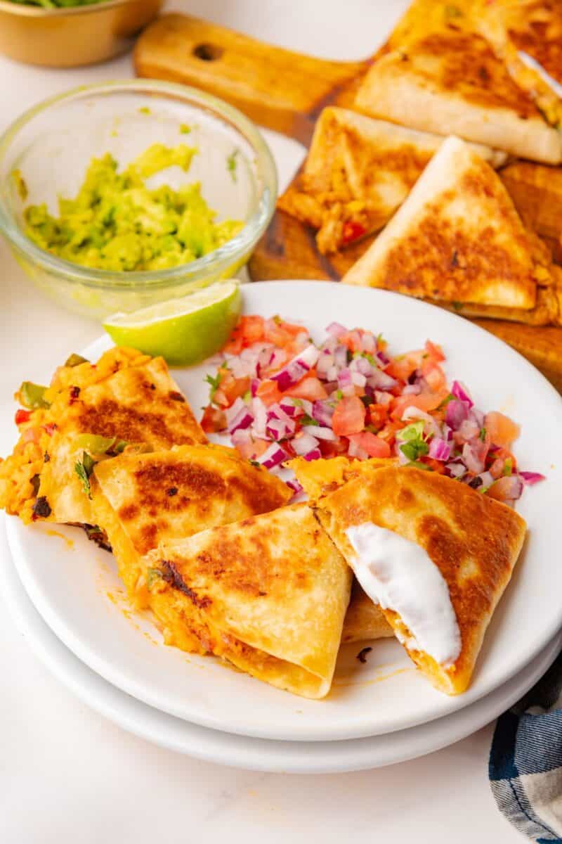 Shredded Chicken Quesadilla - Dr. Davinah's Eats