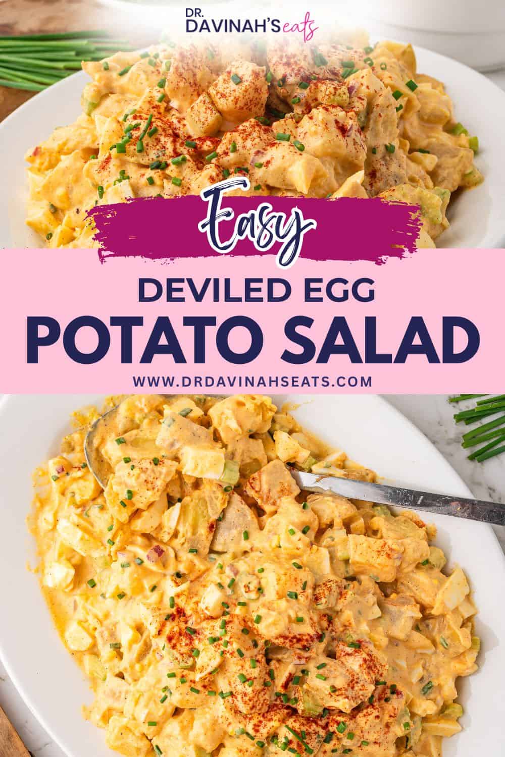 Deviled Egg Potato Salad - Dr. Davinah's Eats